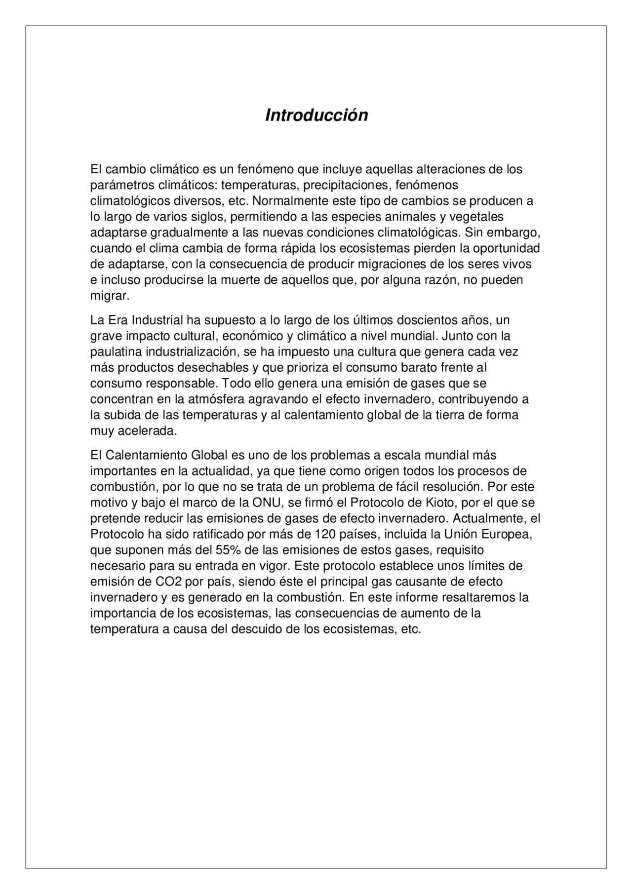Ecosistemas Y Calentamiento Global Apuntes De Ecología Y Medio