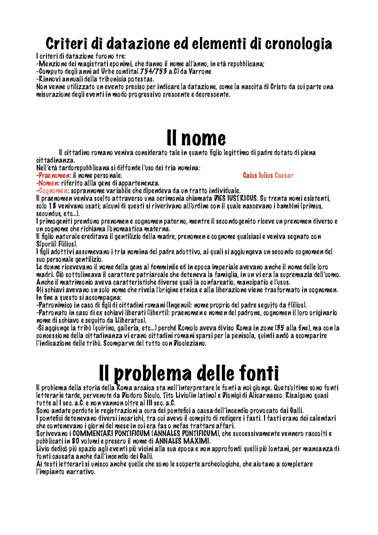 Roma E La Sua Storia Docsity