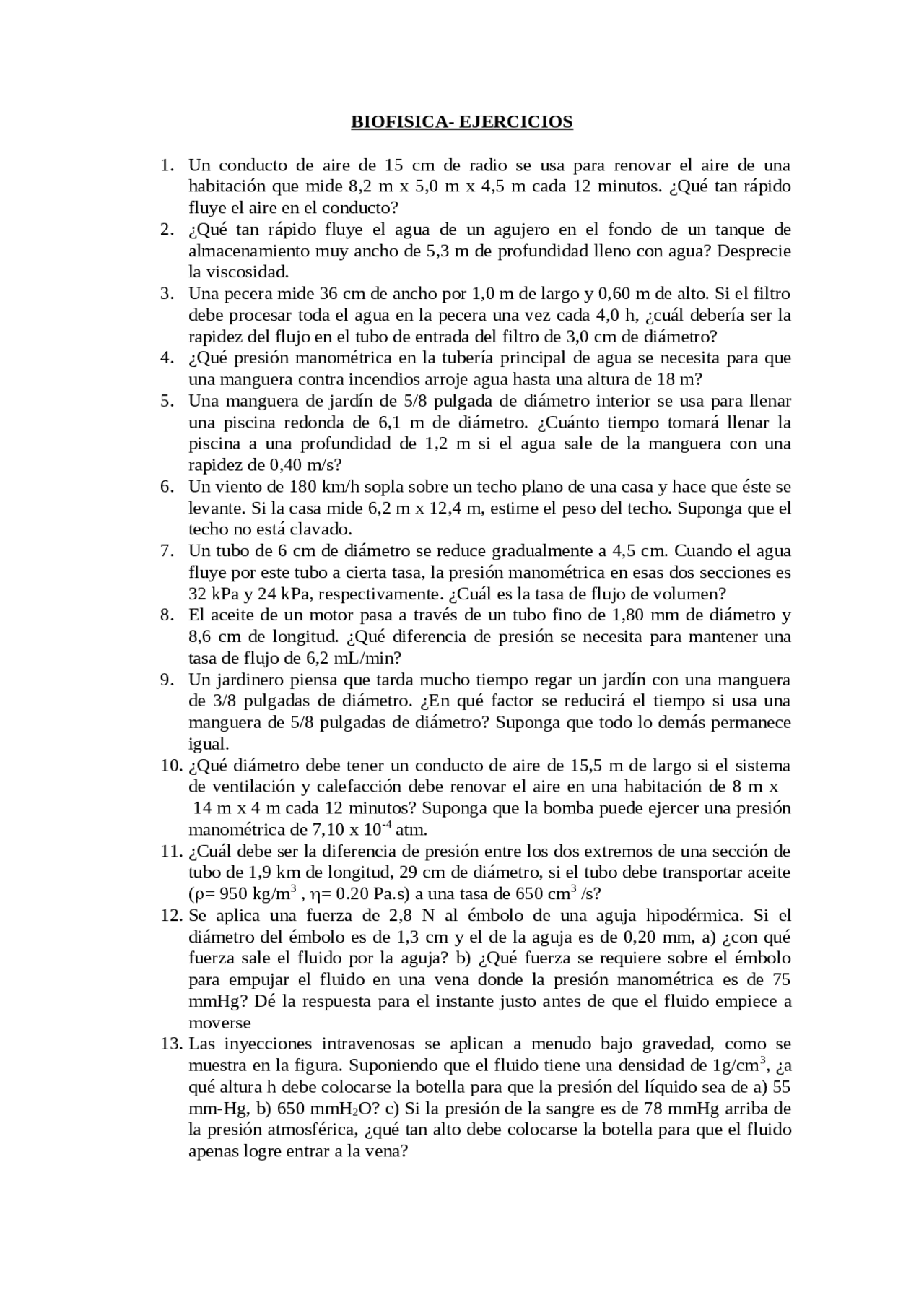 Ejercicios De Biofísica Apuntes De Matemática Discreta Docsity