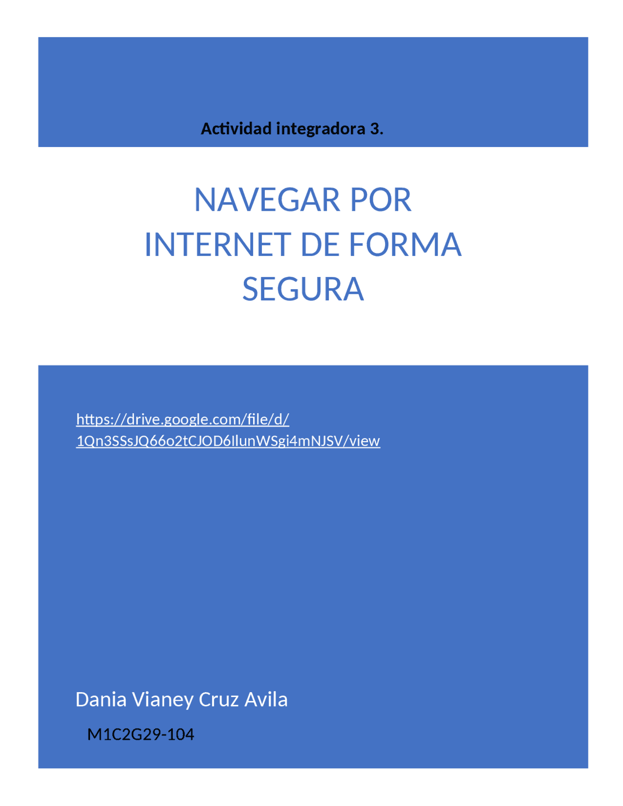 Actividad Integradora 3 Modulo 1 Ejercicios De Tecnologías De La
