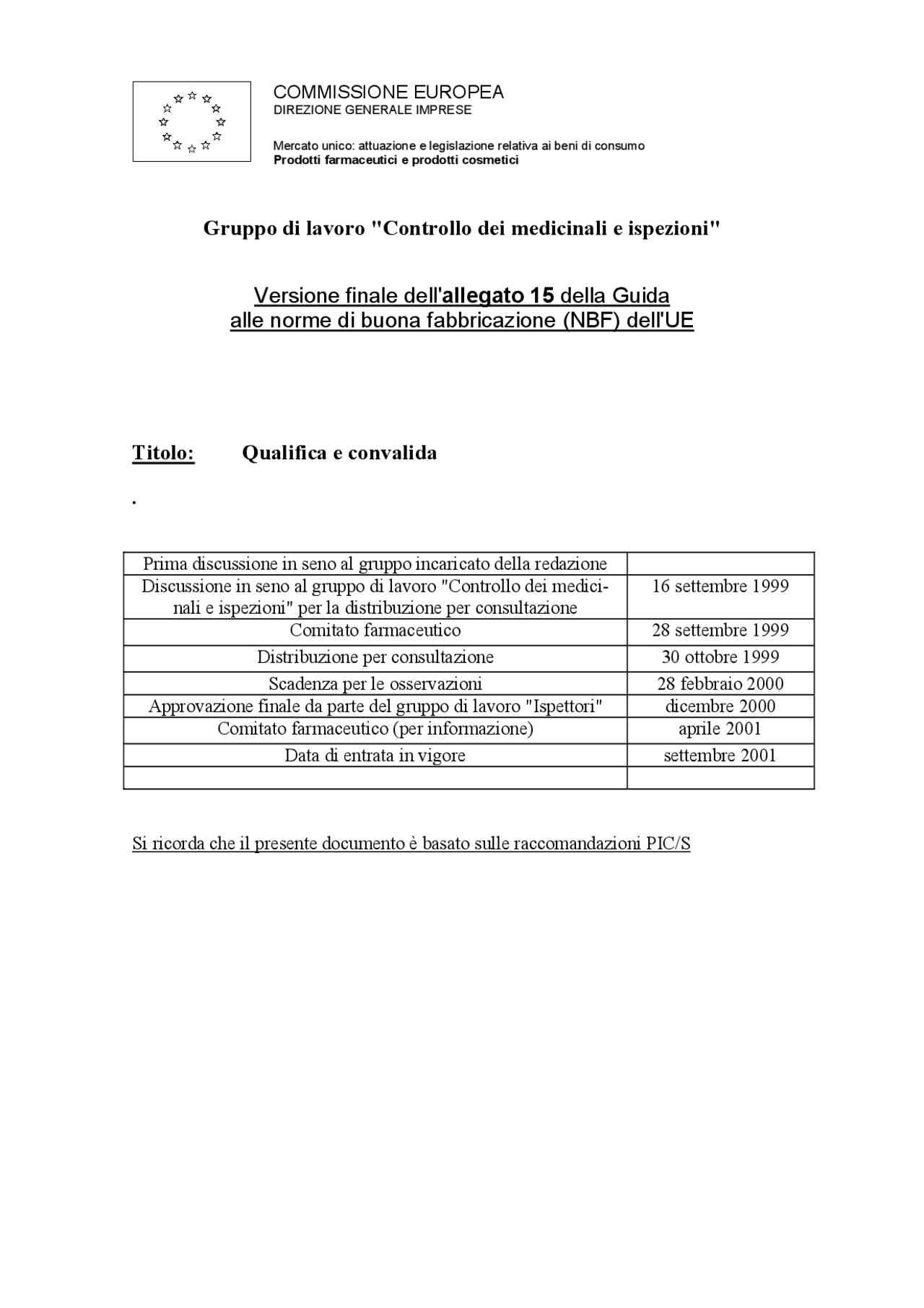 Qualifica e convalida - Docsity