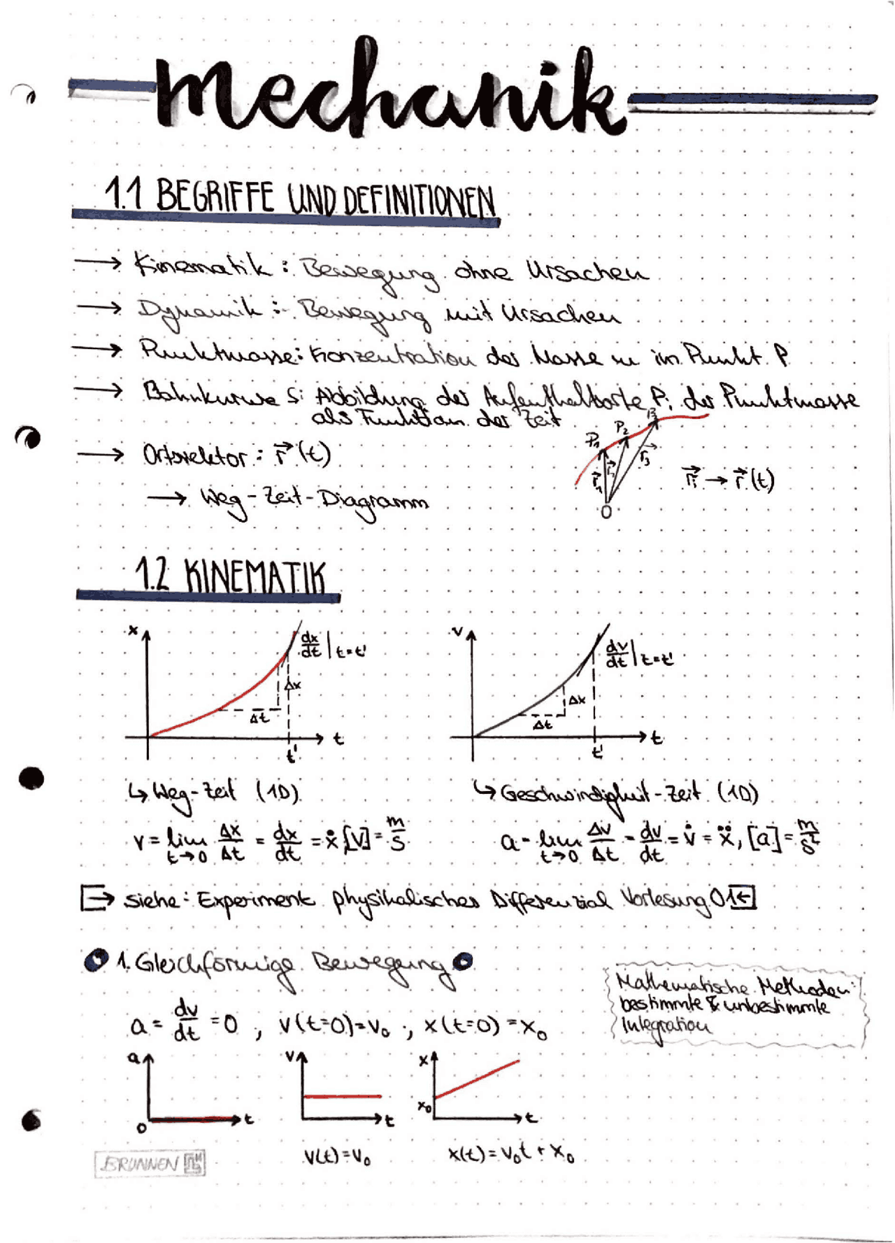 Einführung in die Mechanik - Docsity