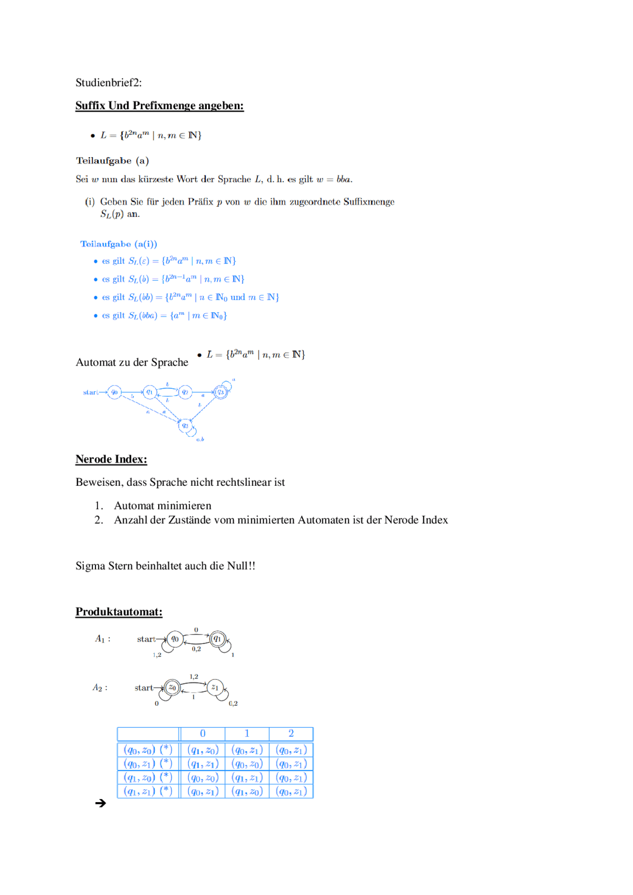 Theoretische Informatik Docsity