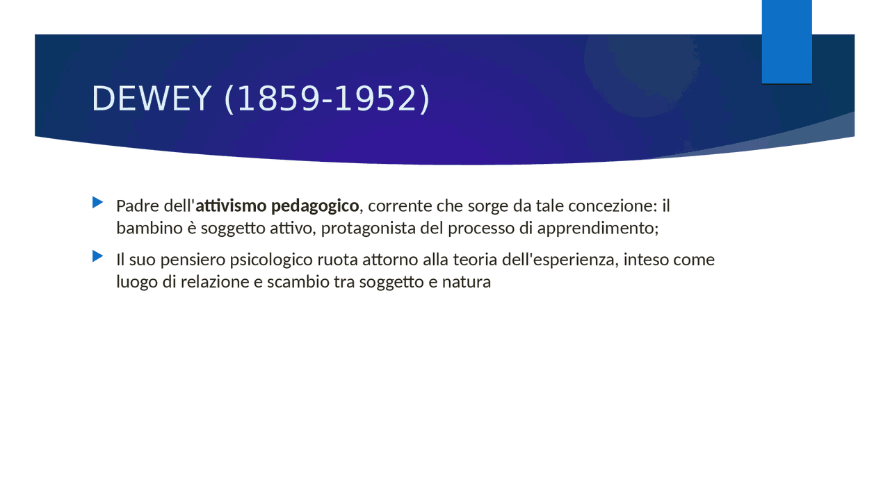 DEWEY - esempio tesina Furio Pesci - Docsity