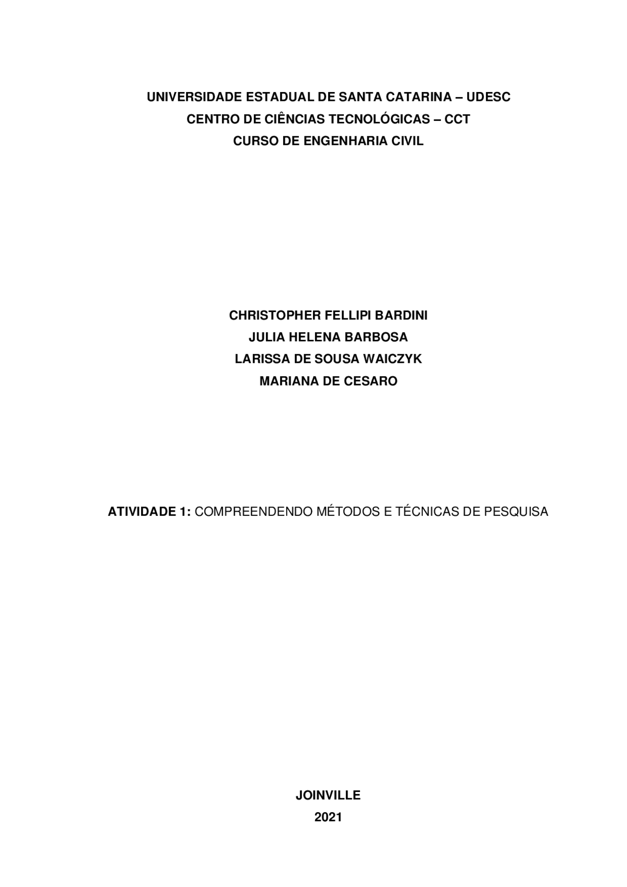 Trabalhos De Metodologia Docsity