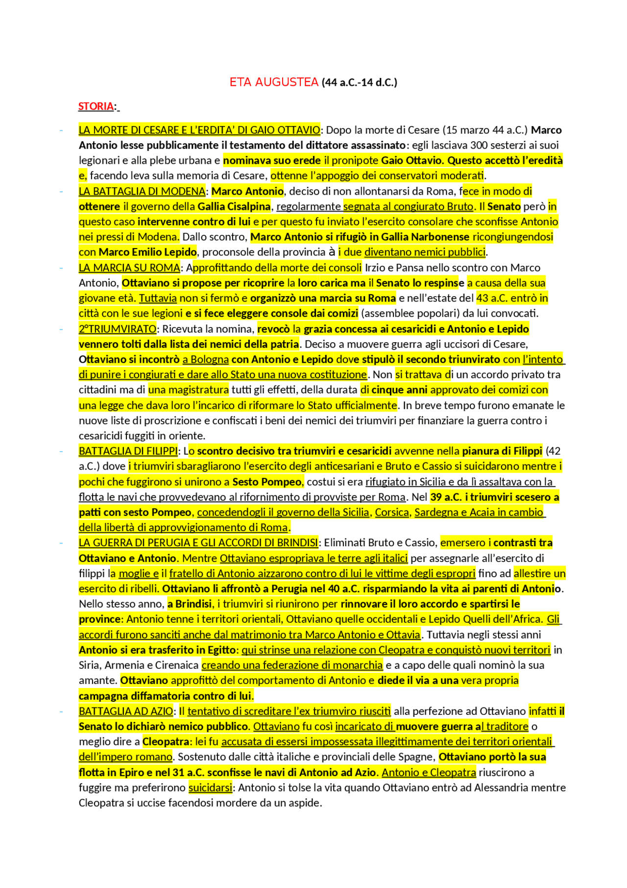 Età Augustea E Il Poeta Virgilio Docsity