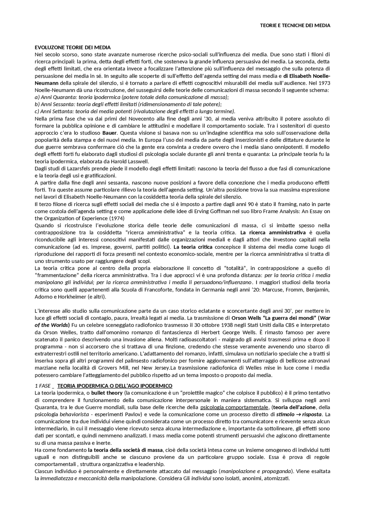 Appunti E Test Teoria E Tecnica Delle Comunicazioni Docsity