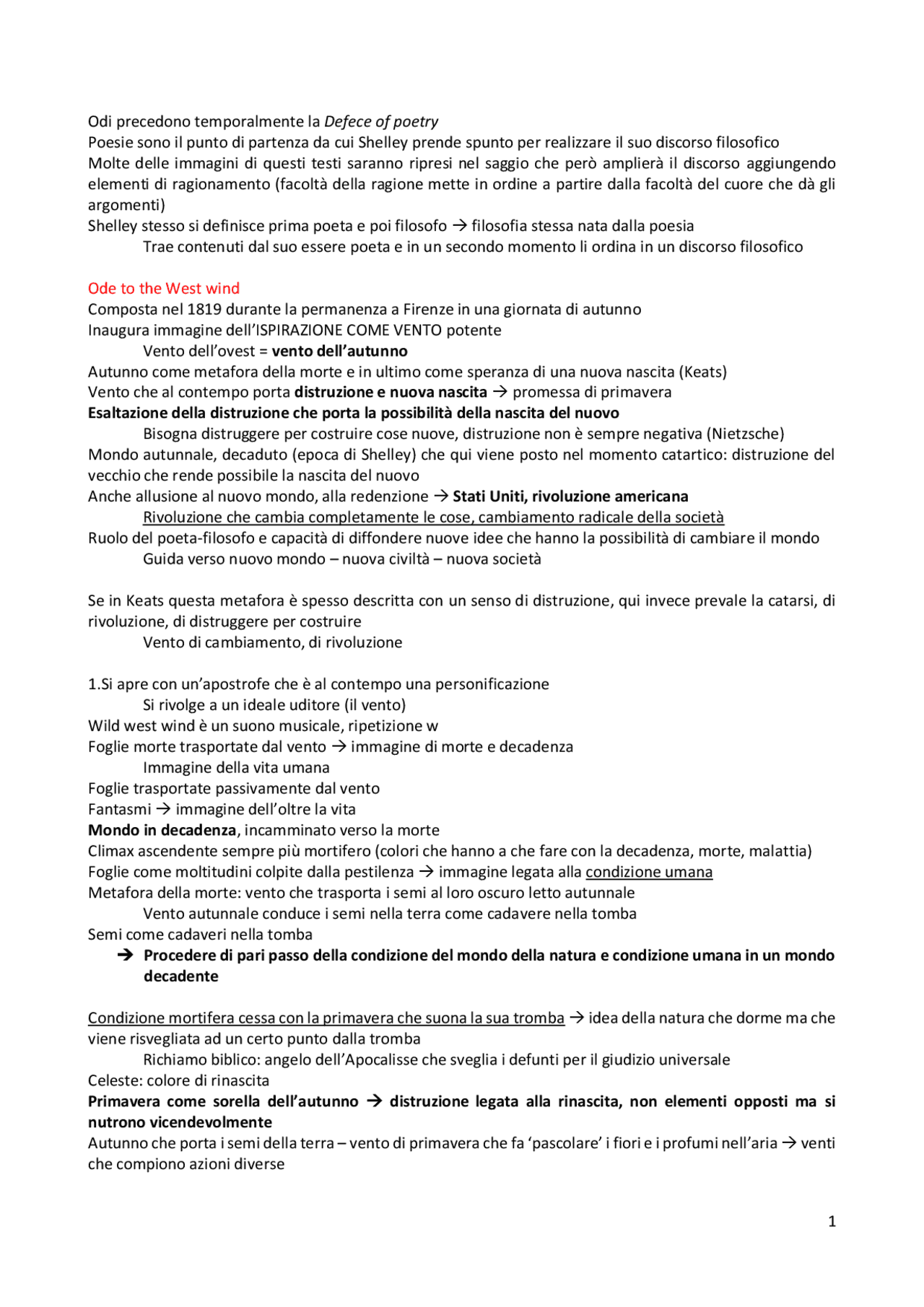 Lingua Inglese Modulo B Appunti Di Letteratura Inglese Docsity