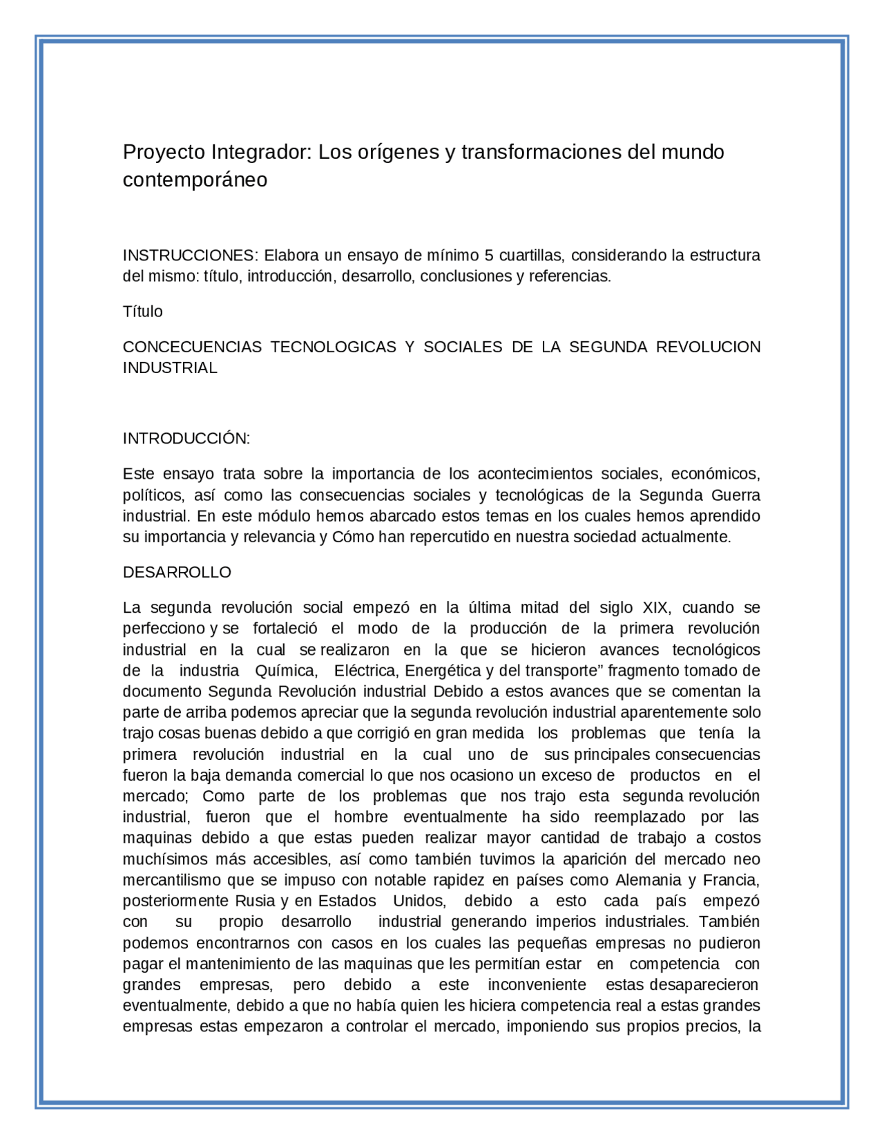 Proyecto Integrador del Modulo 10 - Docsity