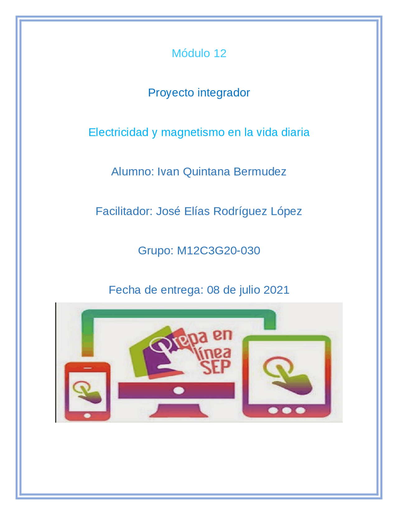 Modulo 12 Proyecto Integrador Docsity