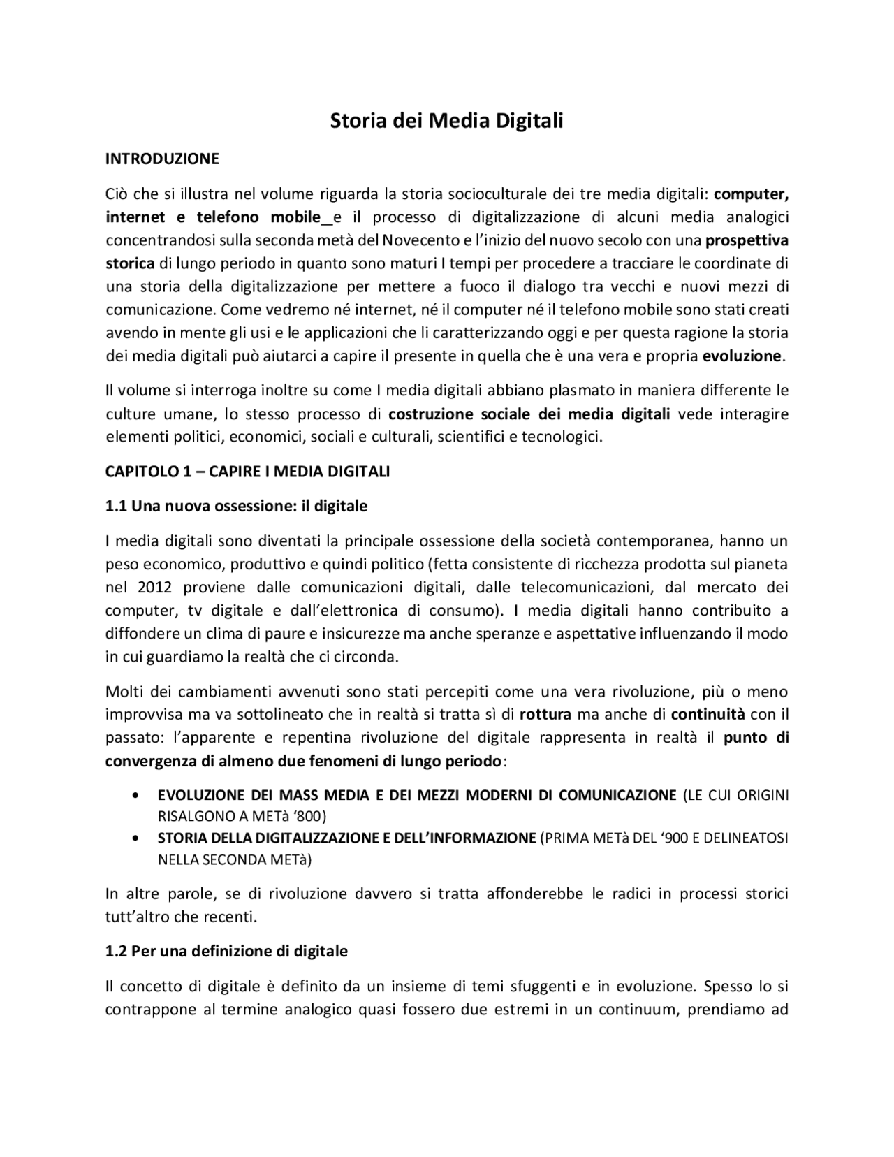 Storia Dei Media Digitali Docsity