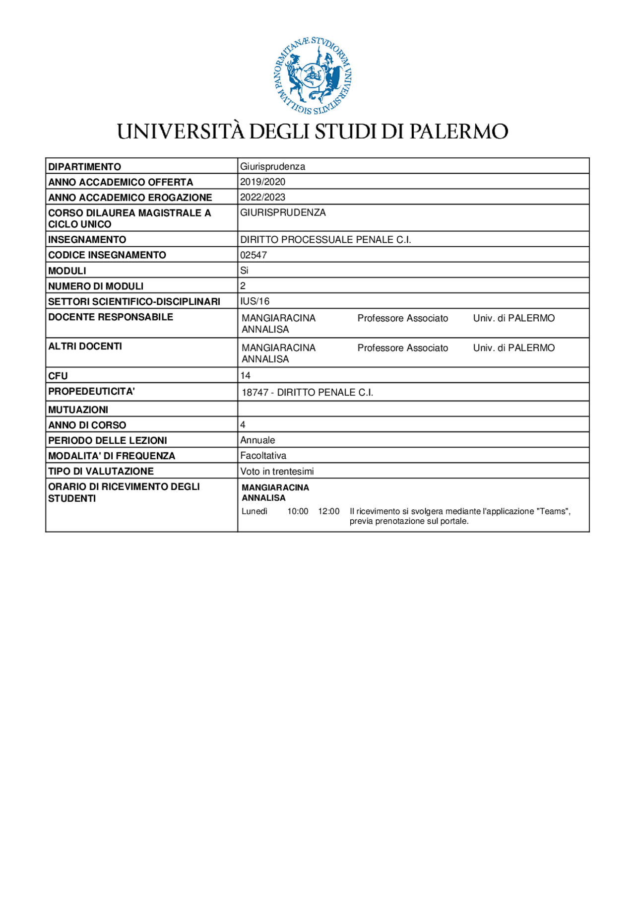 Diritto Processuale Penale Docsity
