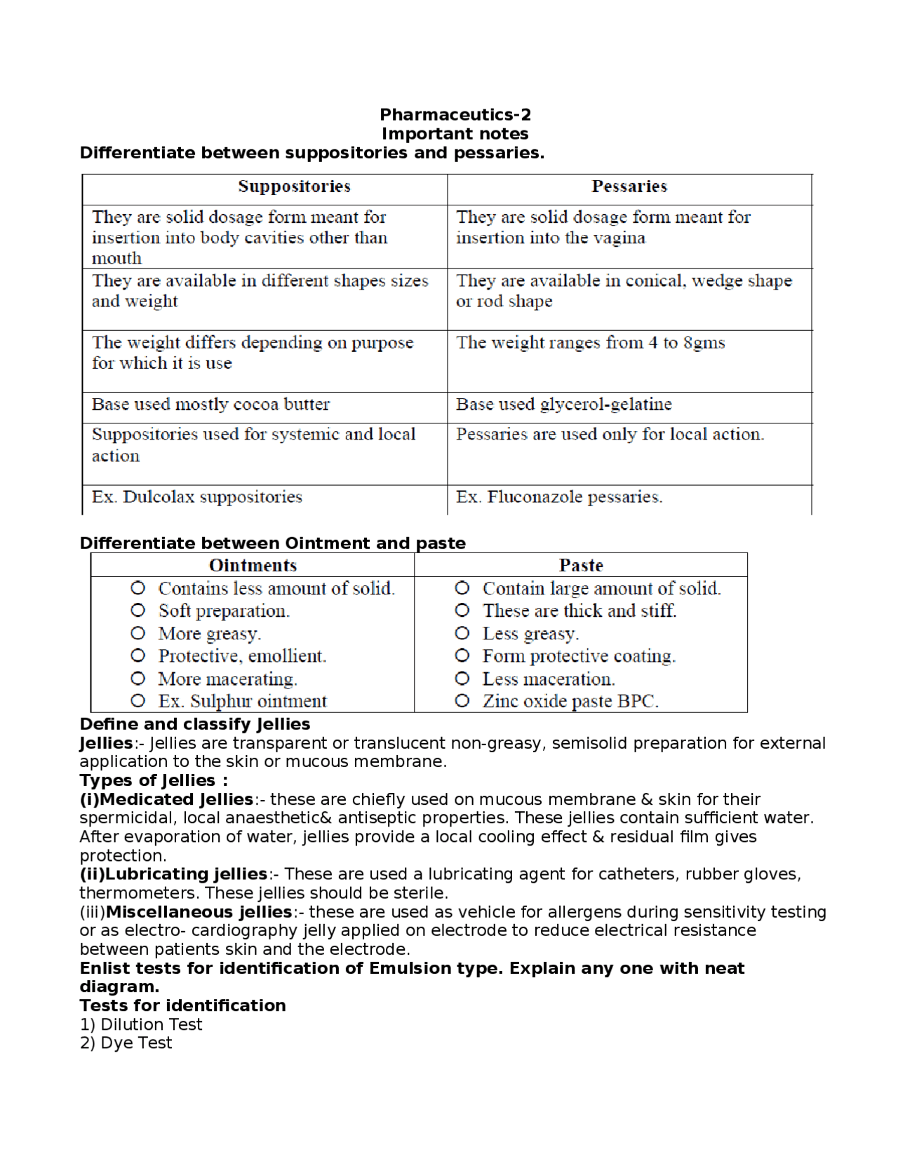 Pharmaceutics 2 many questions are ther | Study notes Biopharmaceutics ...