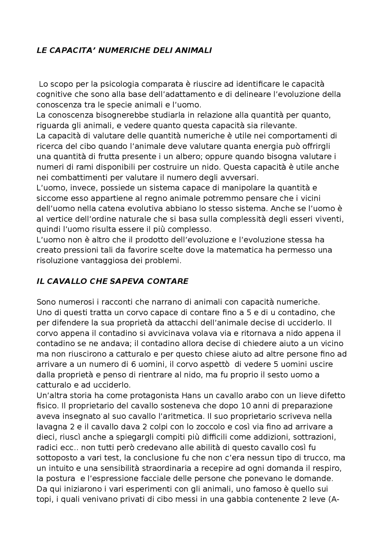 Riassunto Pitagorici Si Nasce Docsity