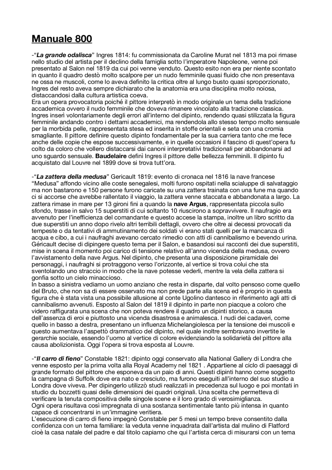 Riassunto Manuale 800 Docsity