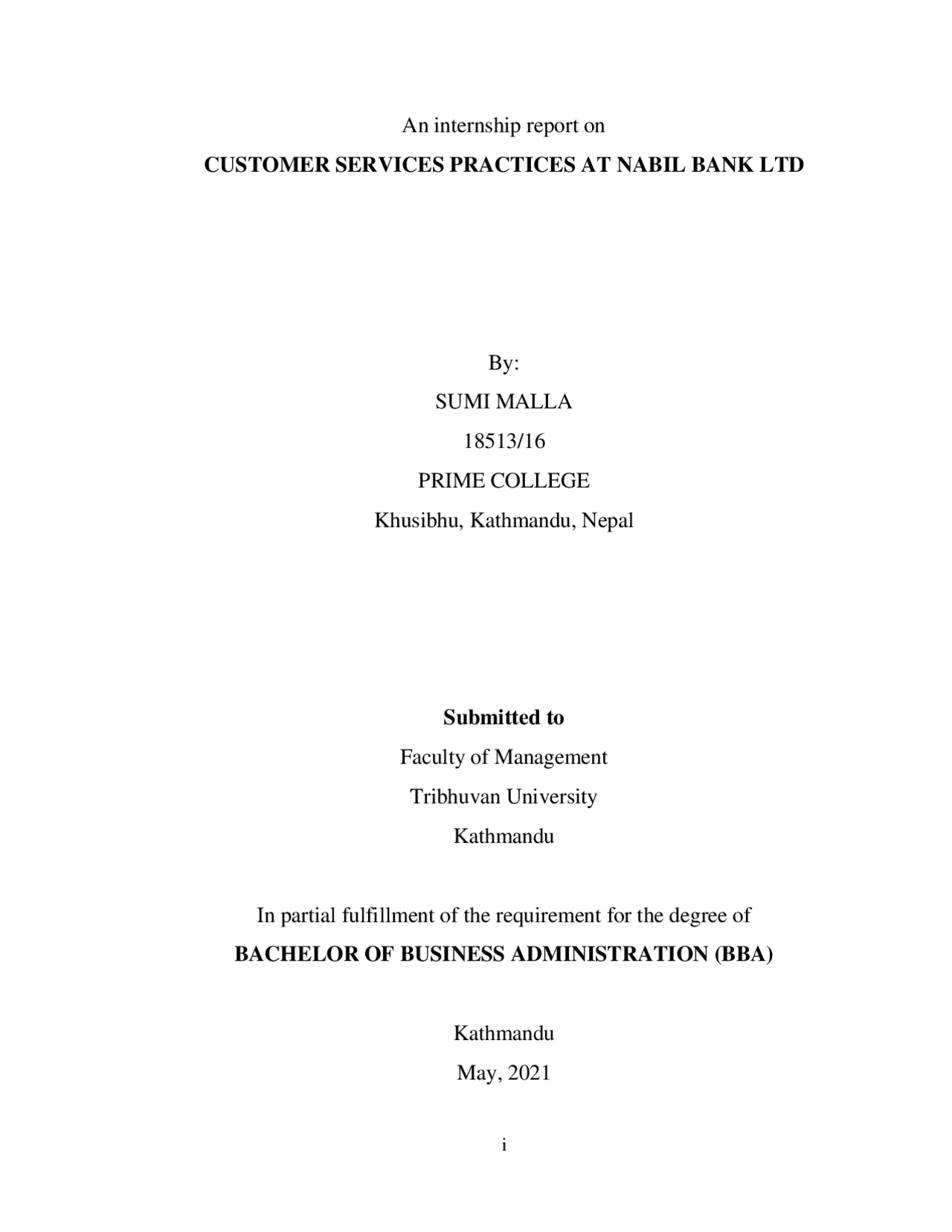 Internship report on banking | Study Guides, Projects, Research ...