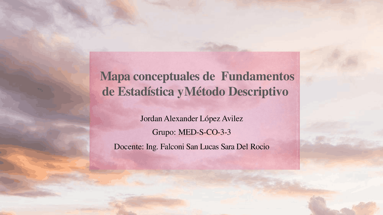 Bioestadistica MAPAS | Schemi e mappe concettuali di Biostatistica ...