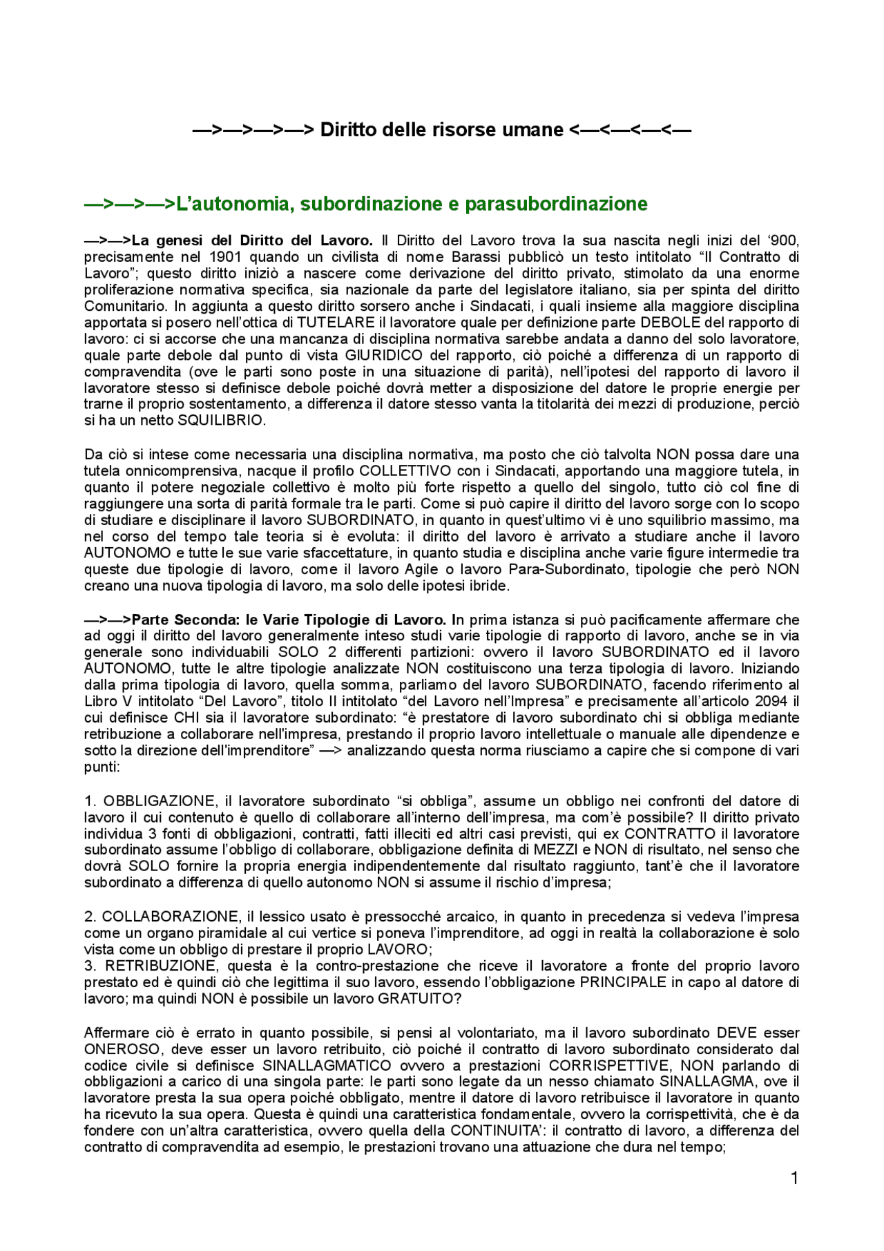 Riassunto Libro Di Testo Docsity