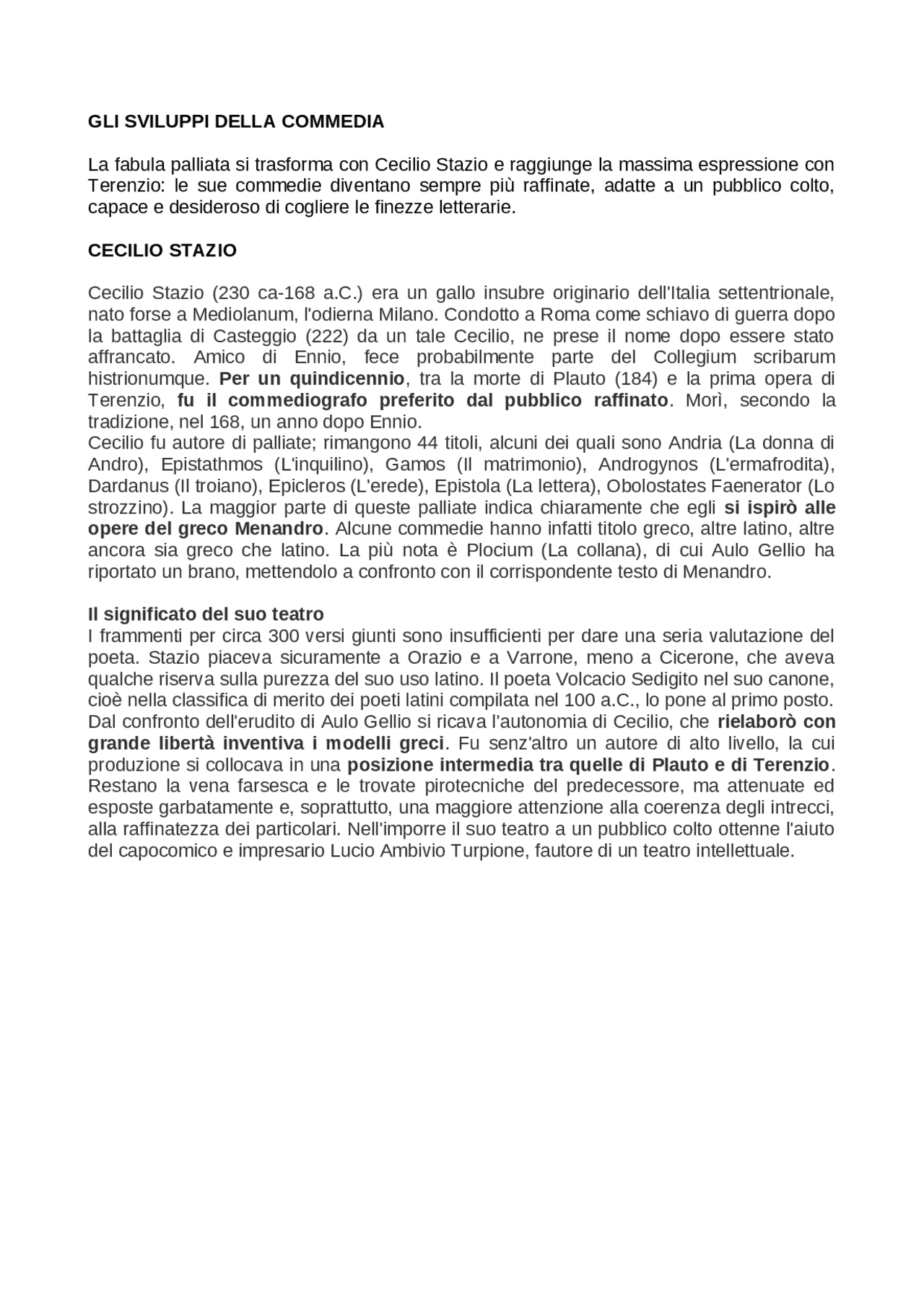 Riassunti Schematici Letteratura Latina Docsity