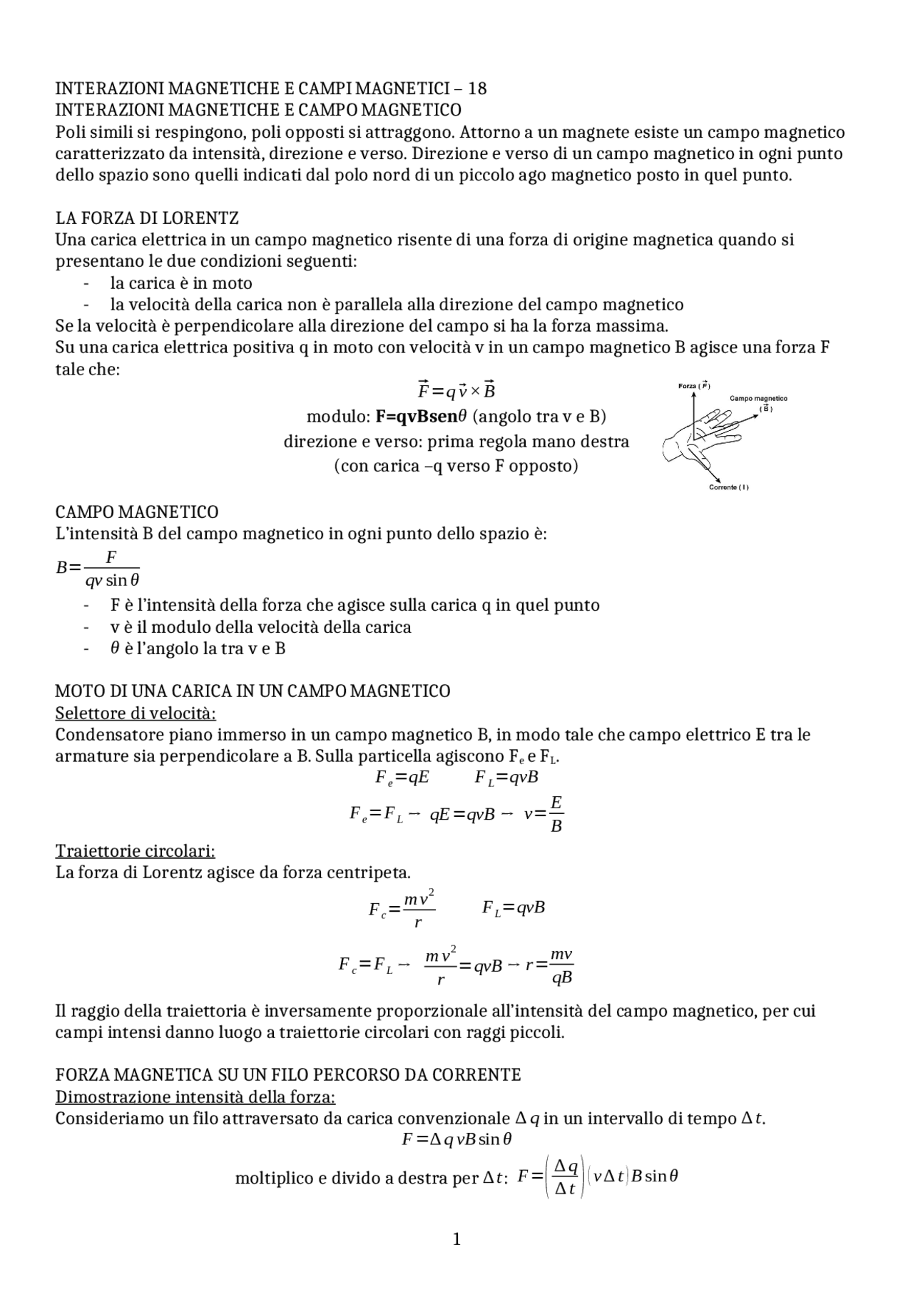 Riassunti Sul Programma Di 5 Superiore Di Fisica Docsity