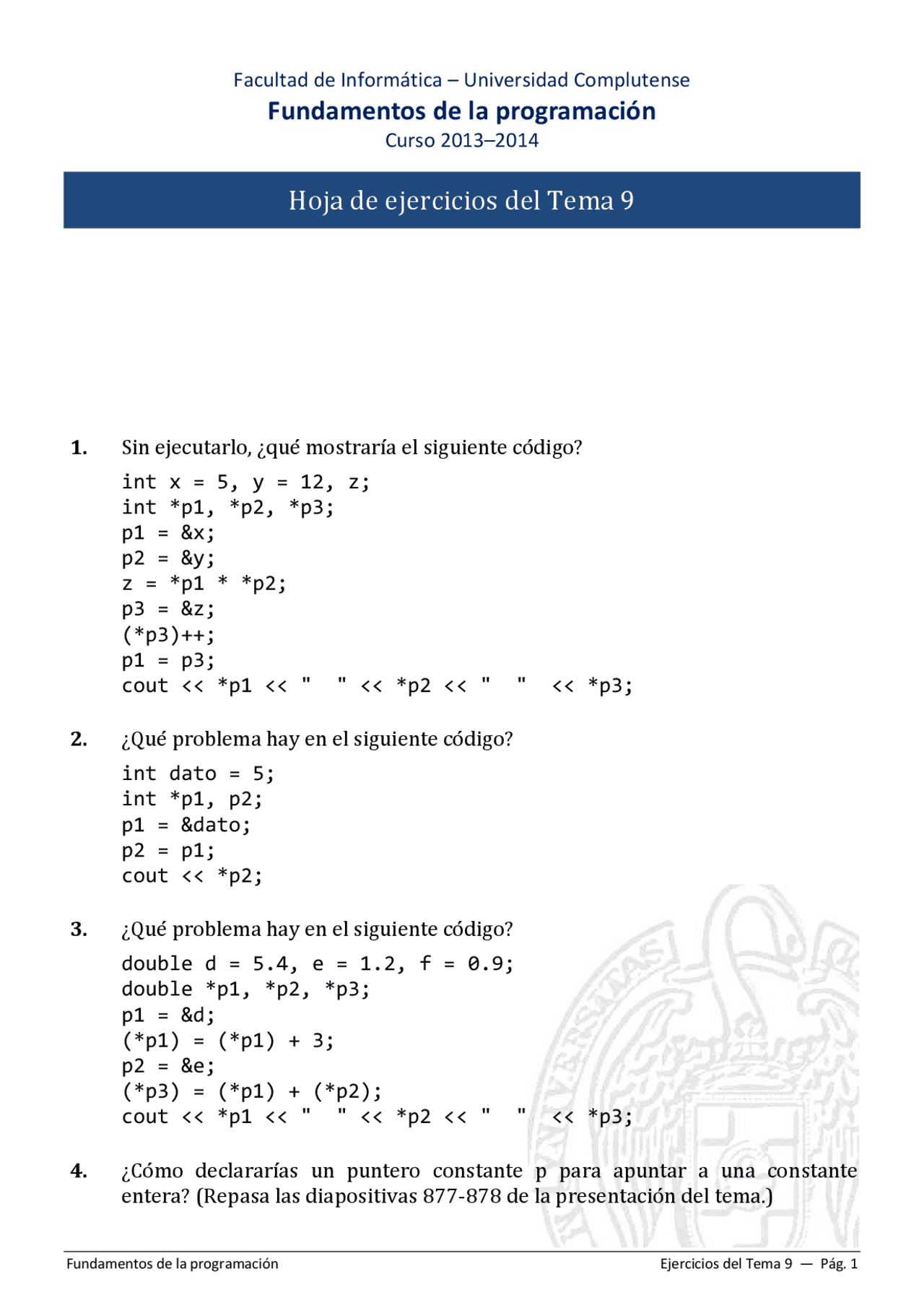 Fundamentos De La Programacion Apuntes De Programación C Docsity