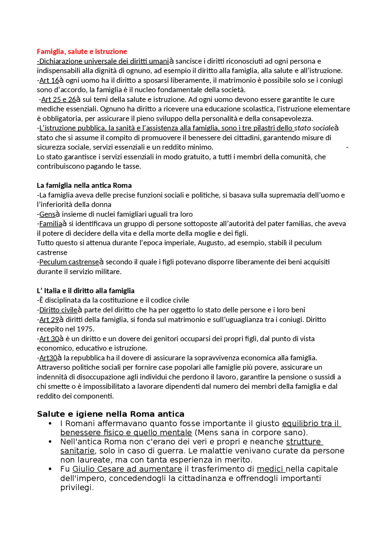 Educazione Civica Storia Docsity