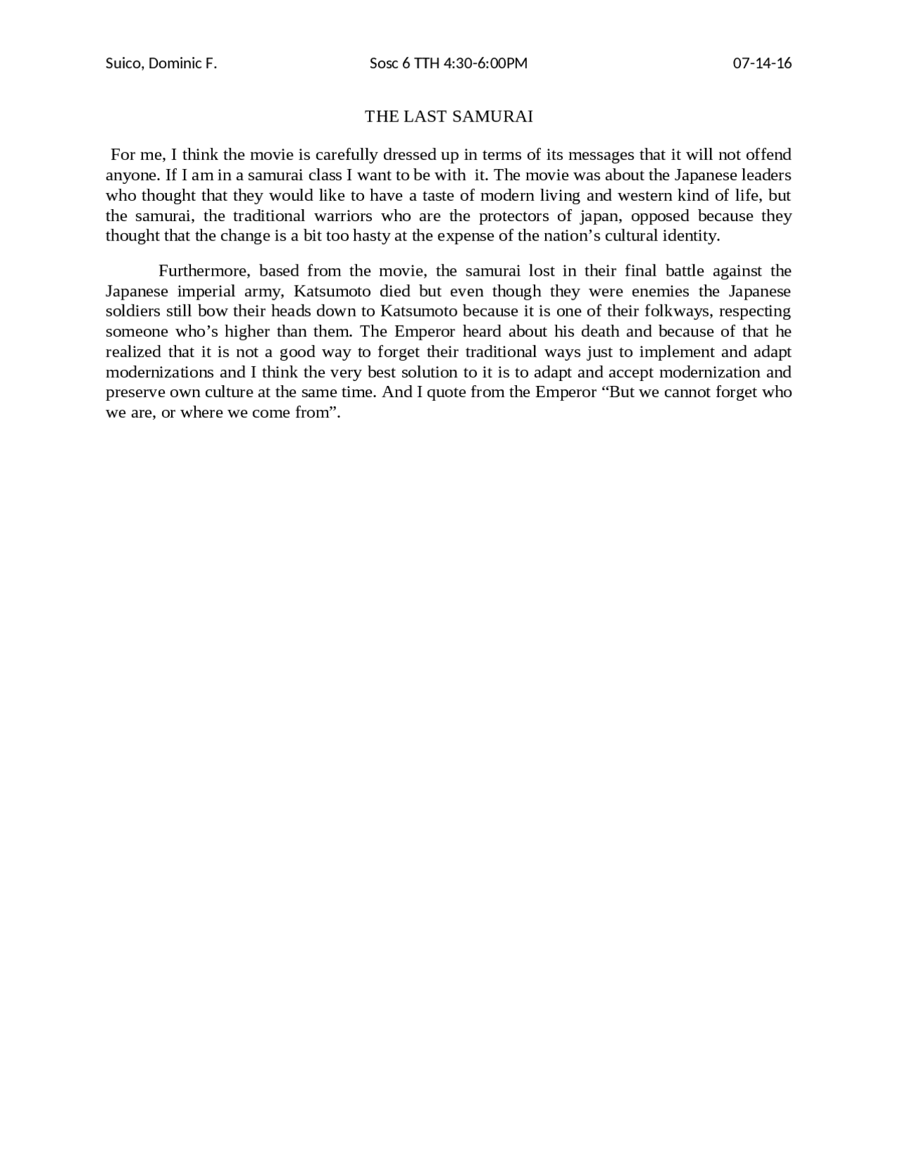 Samurai that gives hope on individual | Summaries Philosophy of Science ...