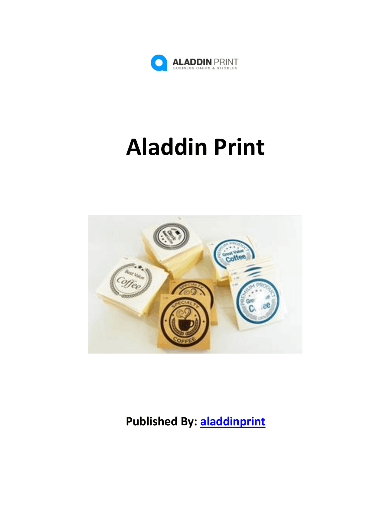 Aladdin Print marketing materials service - Docsity
