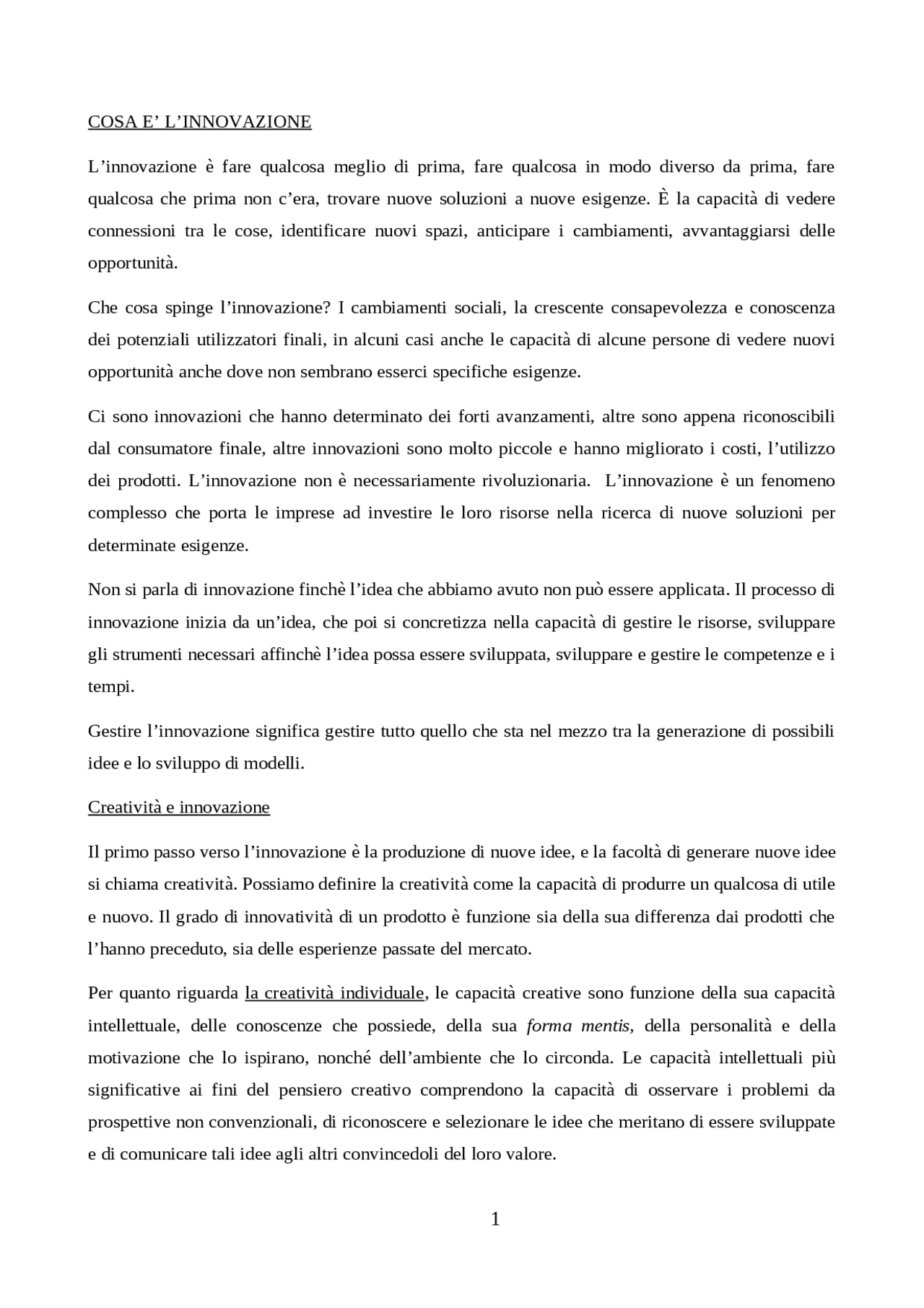Appunti Di Modelli E Processi Di Management Docsity