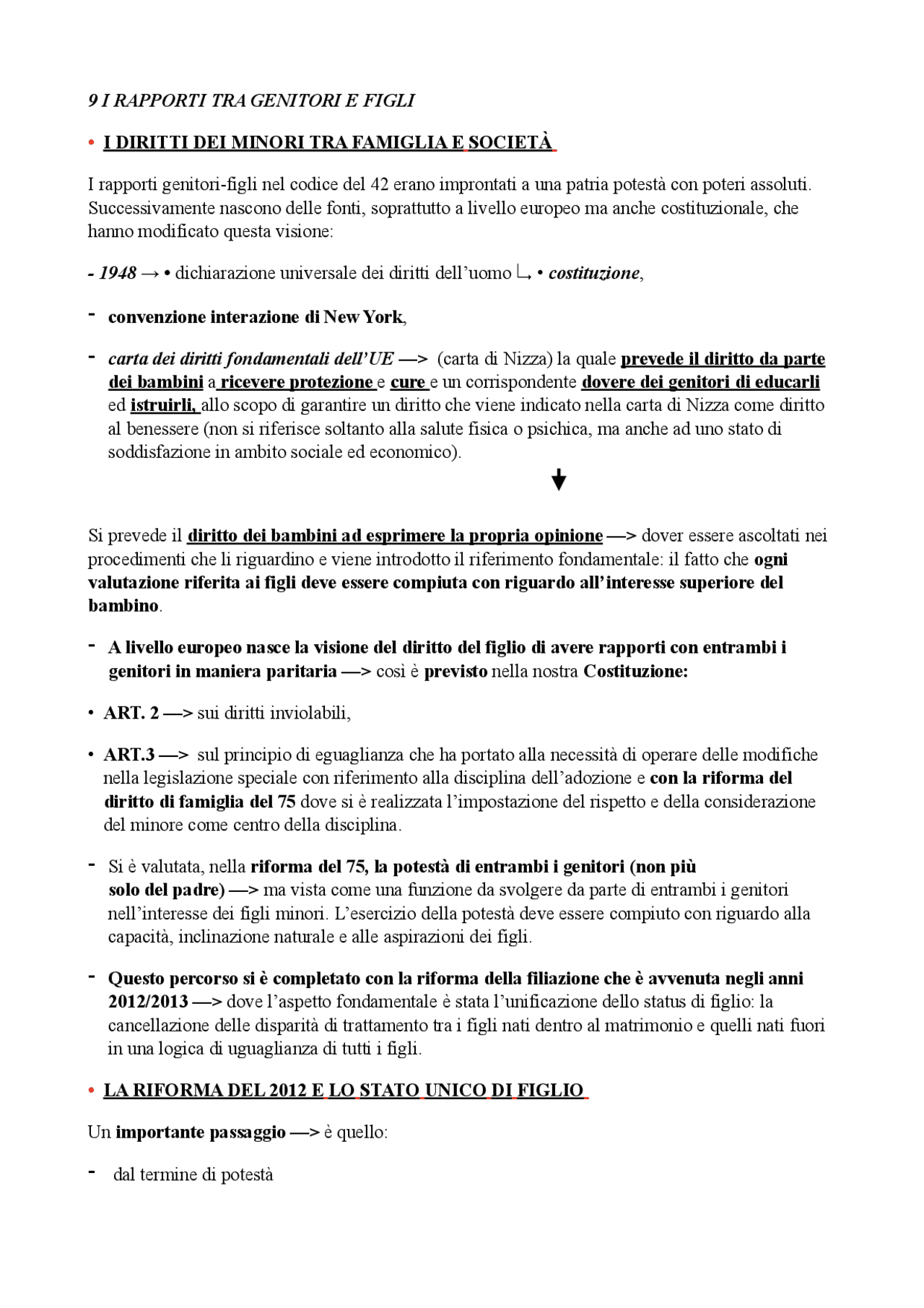 Riassunto Cap 9 Diritto Di Famiglia Docsity