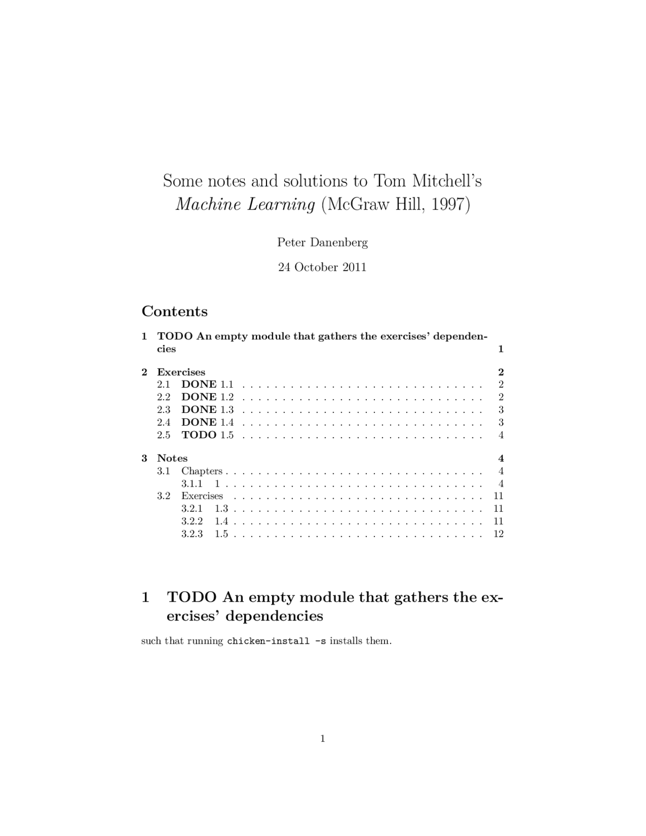 Soluciones Mitchel Machine Learning - Docsity