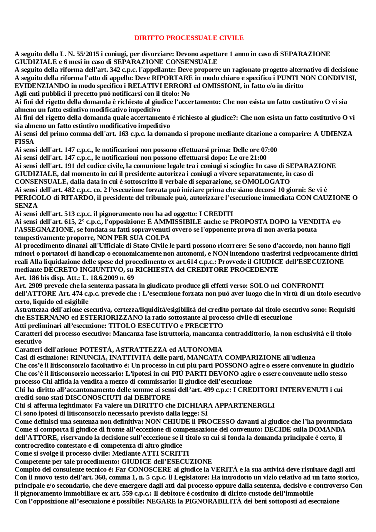 Diritto Processuale Civile Scienze Giuridiche Lm 14 Mercatorum Docsity