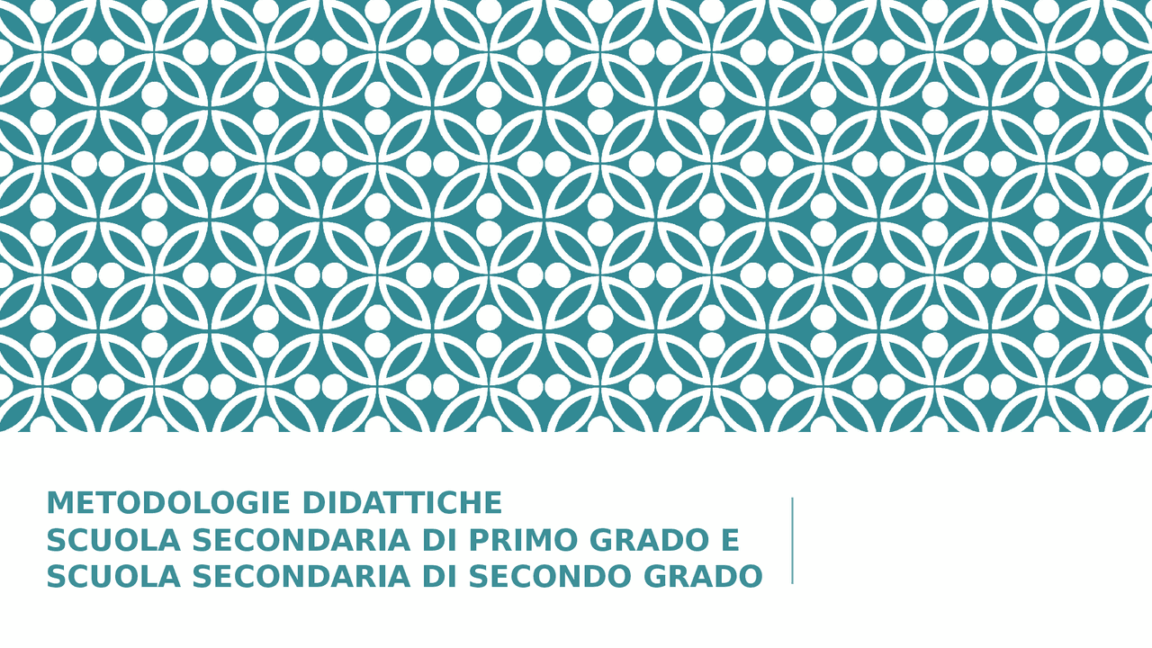 Pedagogia Scuola Secondaria Docsity