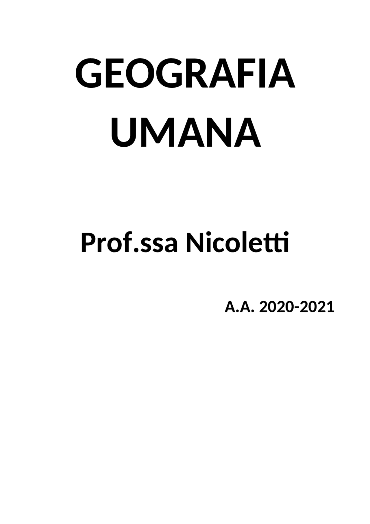 Lezioni Frontali Del Primo Semestre Docsity