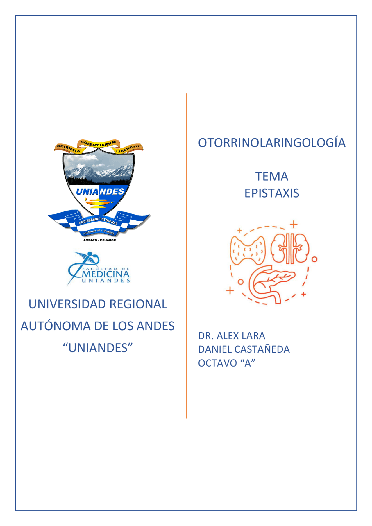 Epistaxis Resumen Octavo Resúmenes De Otorrinolaringología Docsity