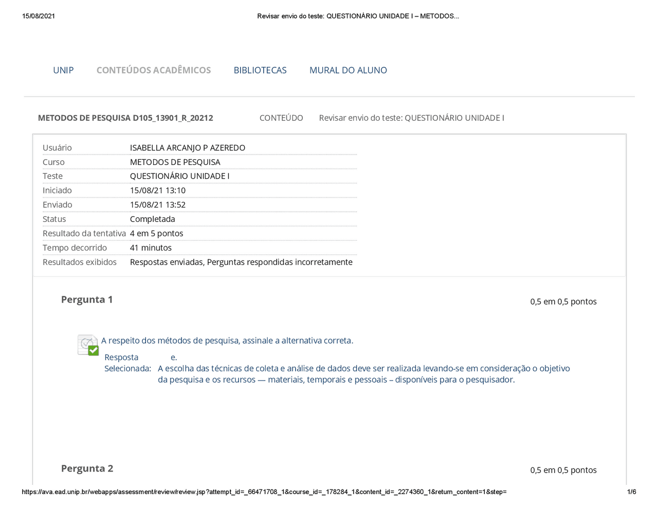 Ava Metodo De Pesquisa Exercícios Arquitetura Docsity