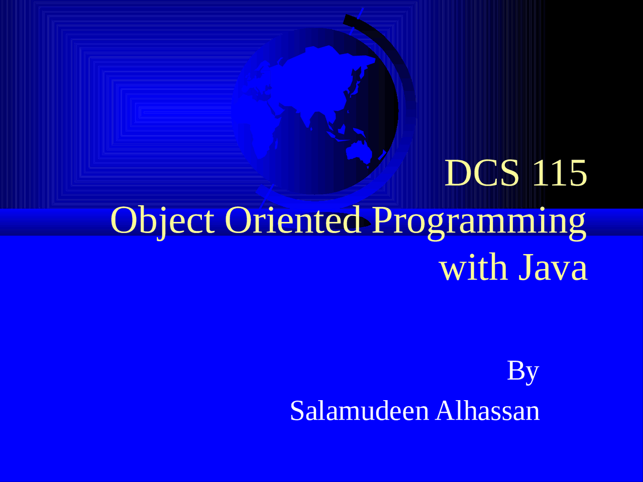 Java Oriented Programming Language Docsity 6030