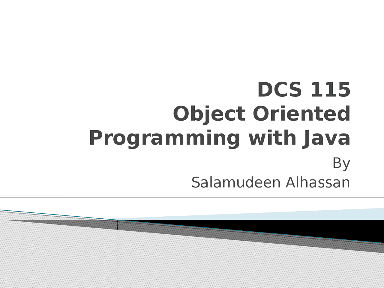 Java Oriented Programming Language Docsity 5409