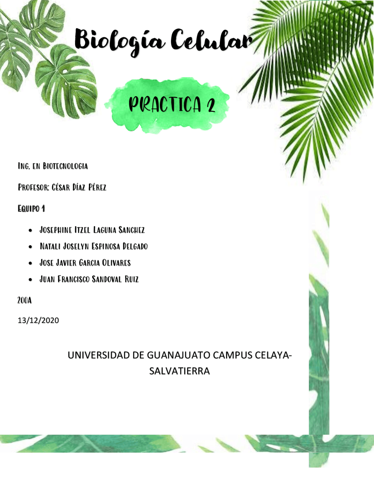 Cuestionario De Biologia Exercices De Biologie Docsity
