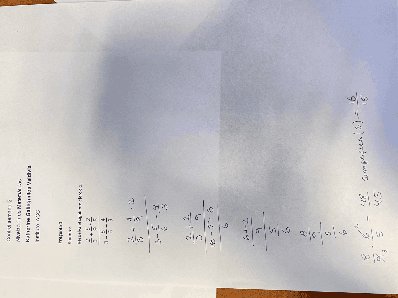 Examen Iacc Matematica Semana 2 Docsity