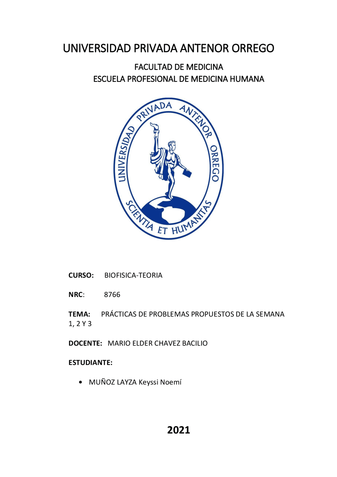 BiofÍsica Primer Ciclo Docsity