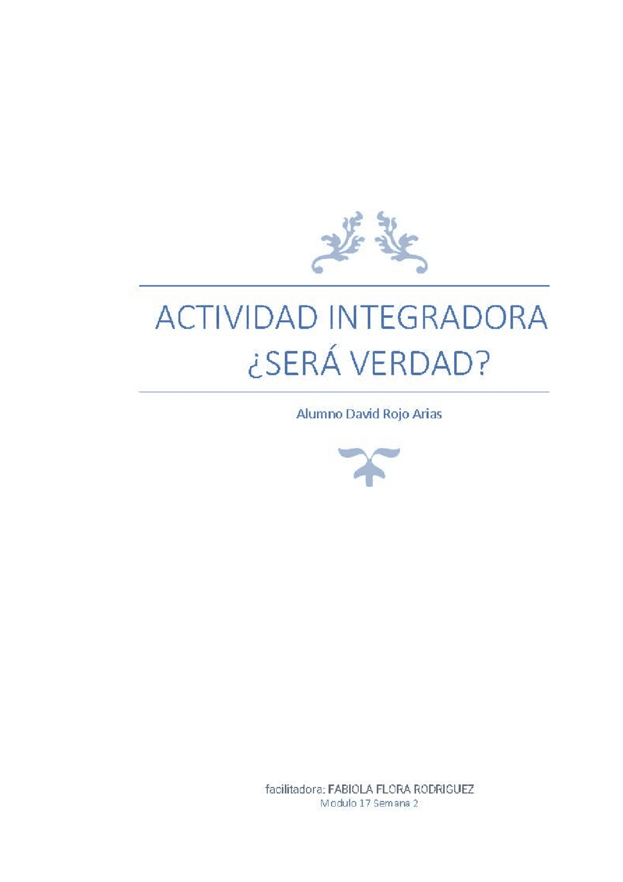 Actividad Integradora 4 ¿será Verdad Ejercicios De Informática Docsity