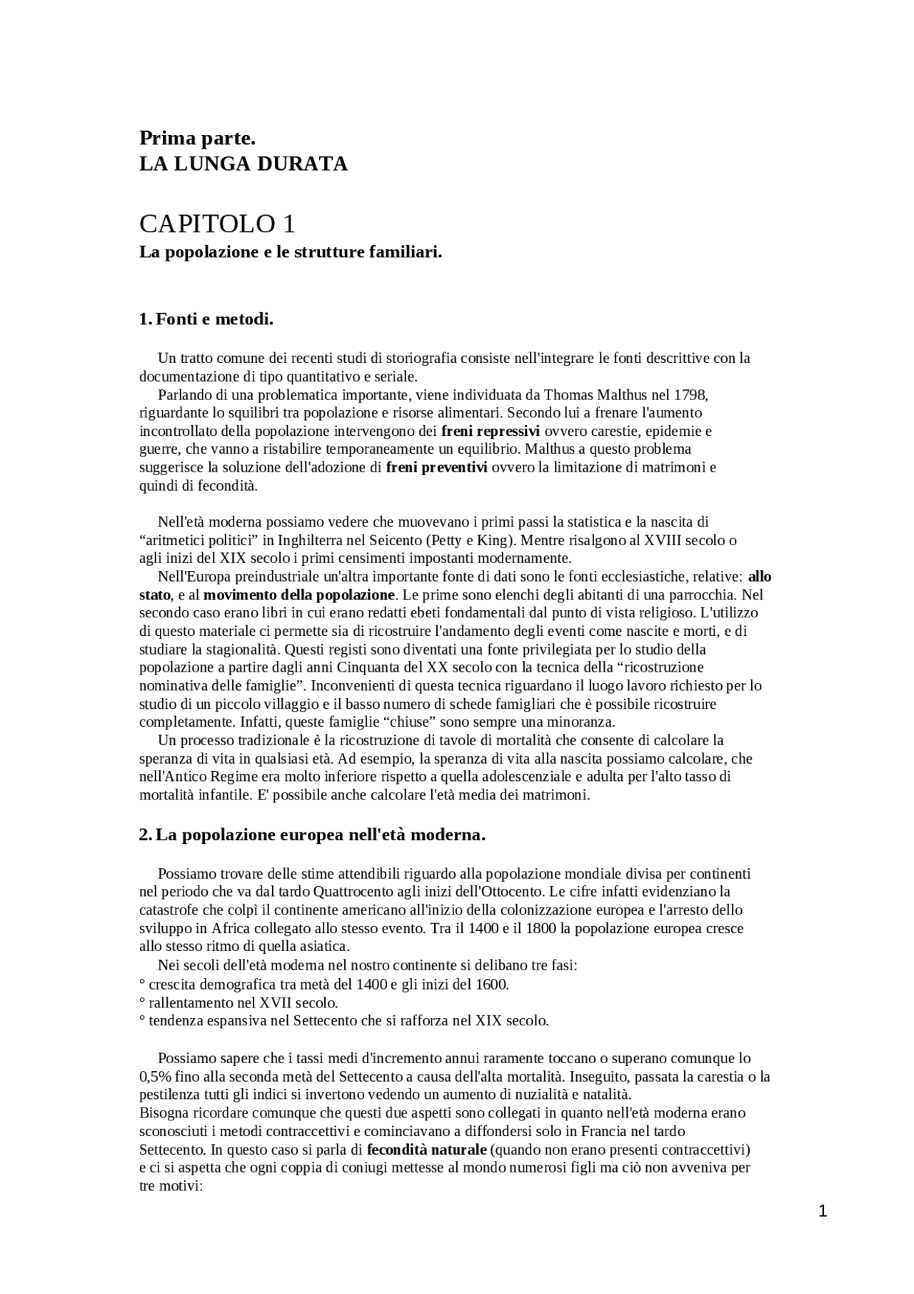 Riassunto libro storia moderna carlo capra - Docsity