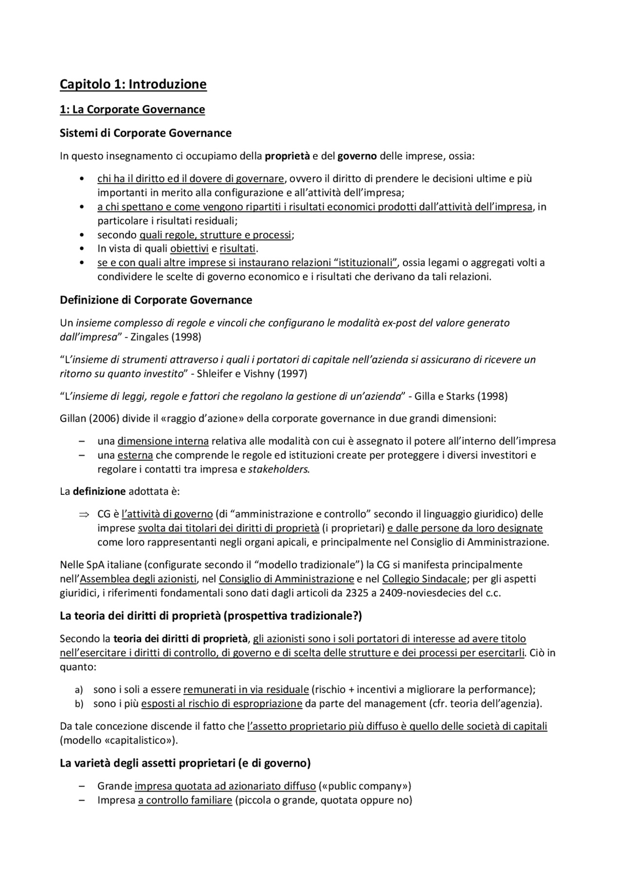 CG Capitolo 2 - Riassunto - Docsity