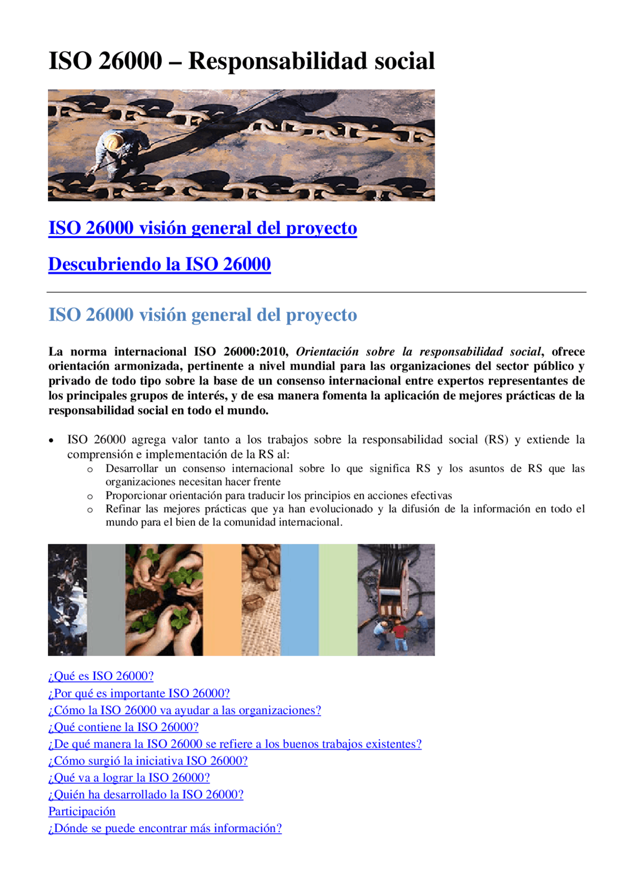 Iso 26001 sostenibilidad - Docsity