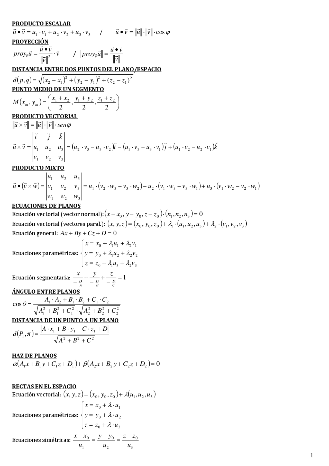 Algebra, formulas y geometria - Docsity