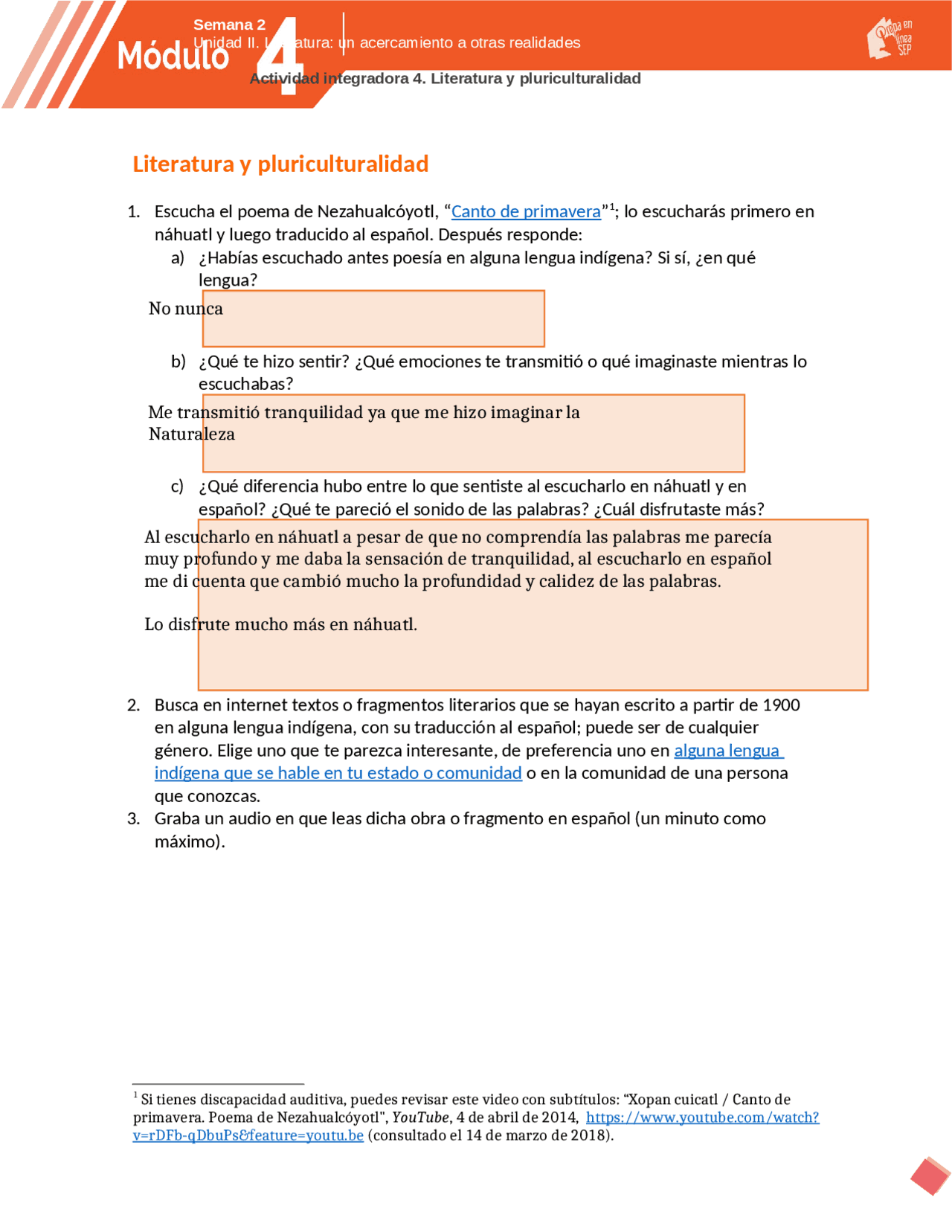 Actividad Integradora Numero 2 Docsity