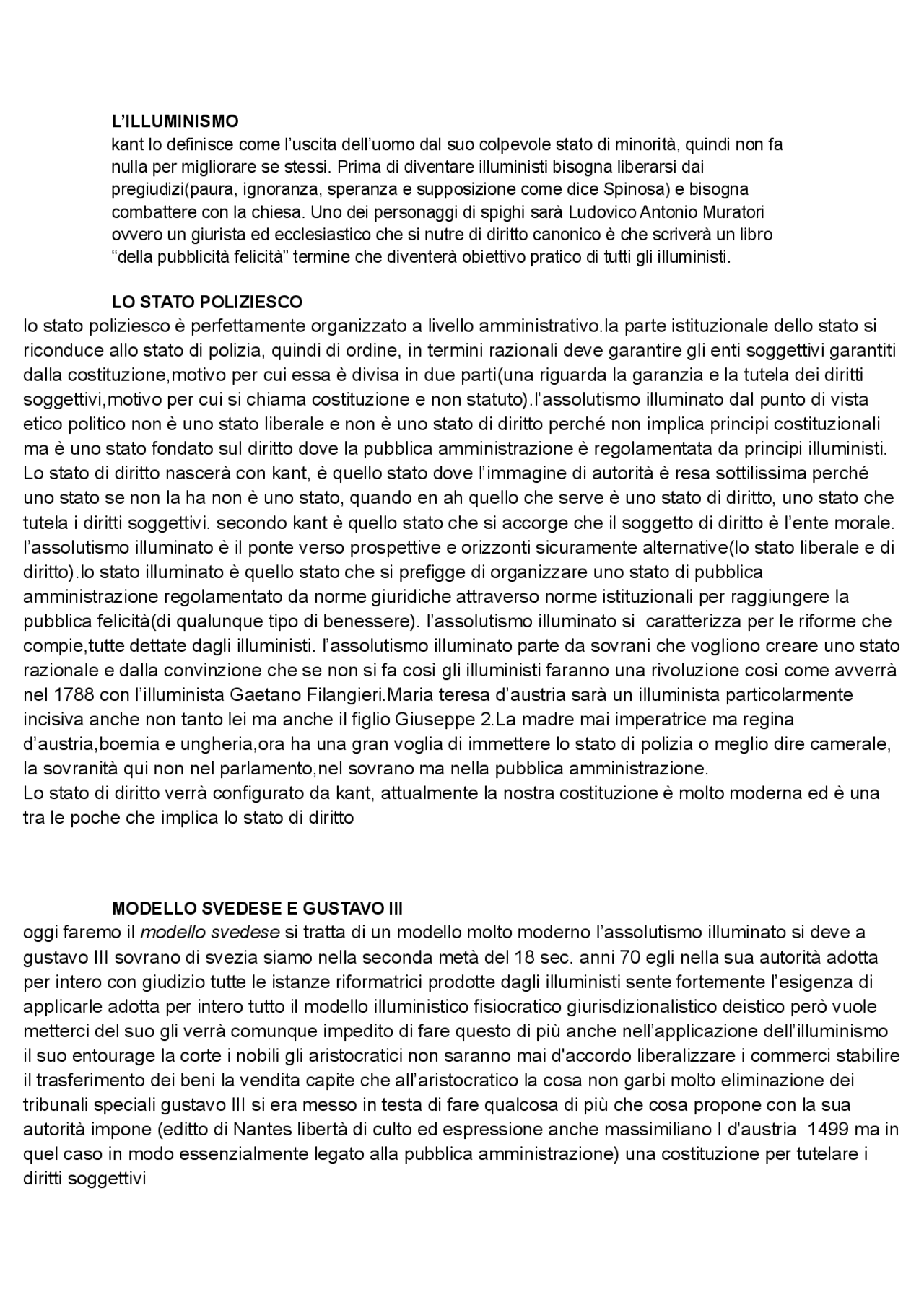 Riassunto Programma Terzo Superiore Non Completo Docsity