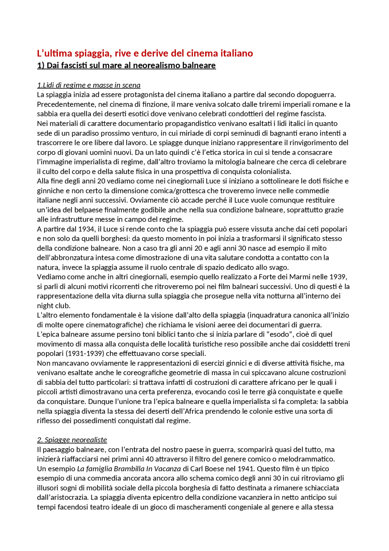 Riassunto Lultima Spiaggia Di Christian Uva Sintesi Del Corso Di