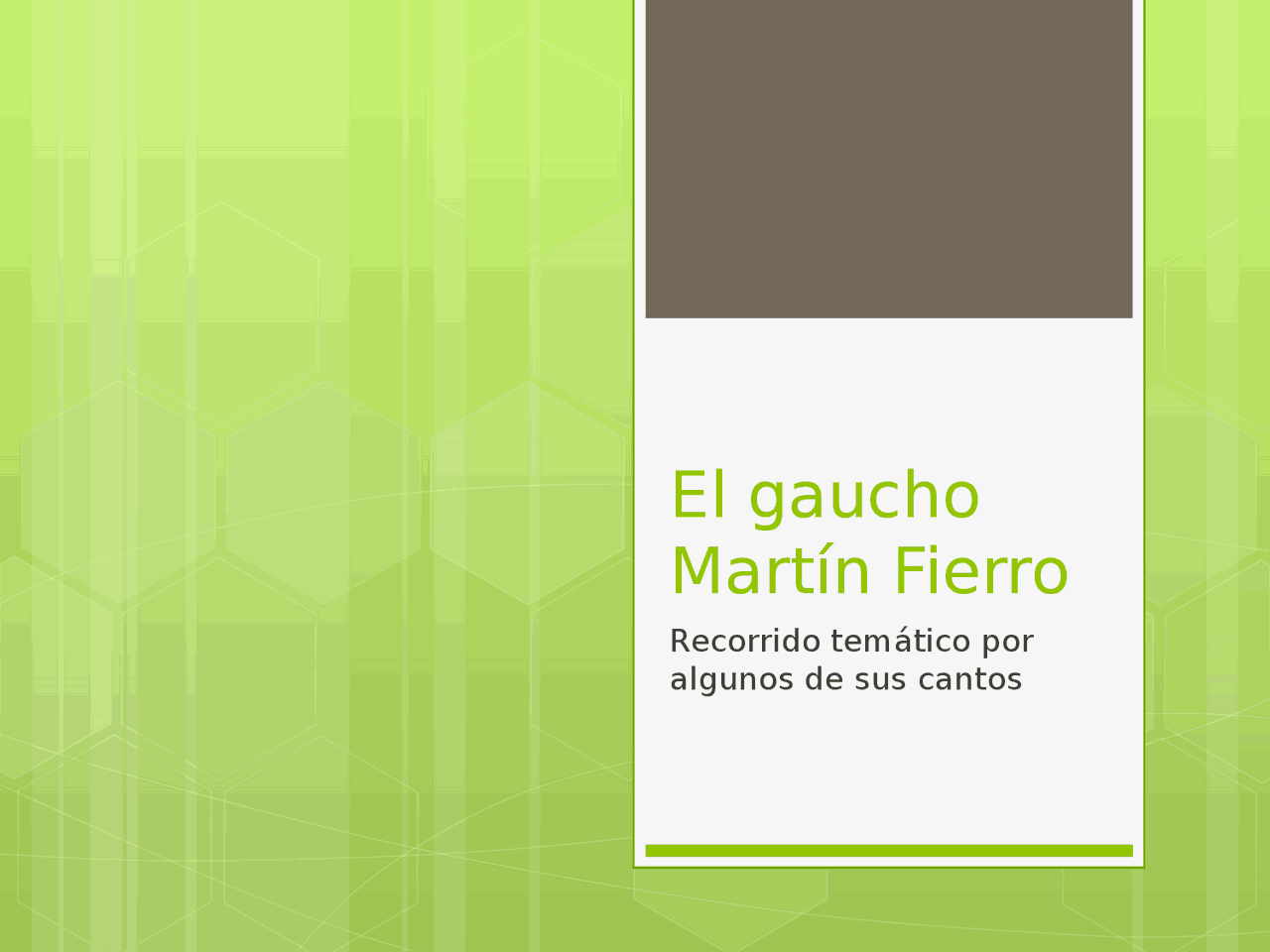 El Gaucho Martin Fierro - Docsity